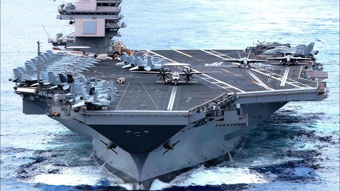 Le porte-avions américain USS Gerald R. Ford qui la région - JForum