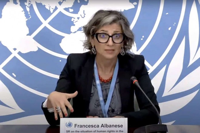 ONU: F. Albanese toujours addict au bashing anti-Israël - JForum